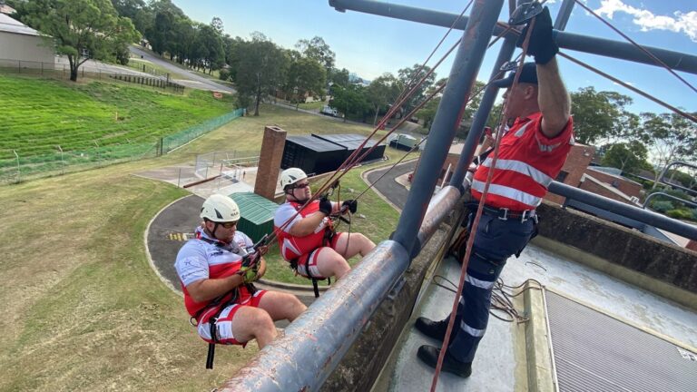Singleton Greyhounds team building at Mines Rescue
